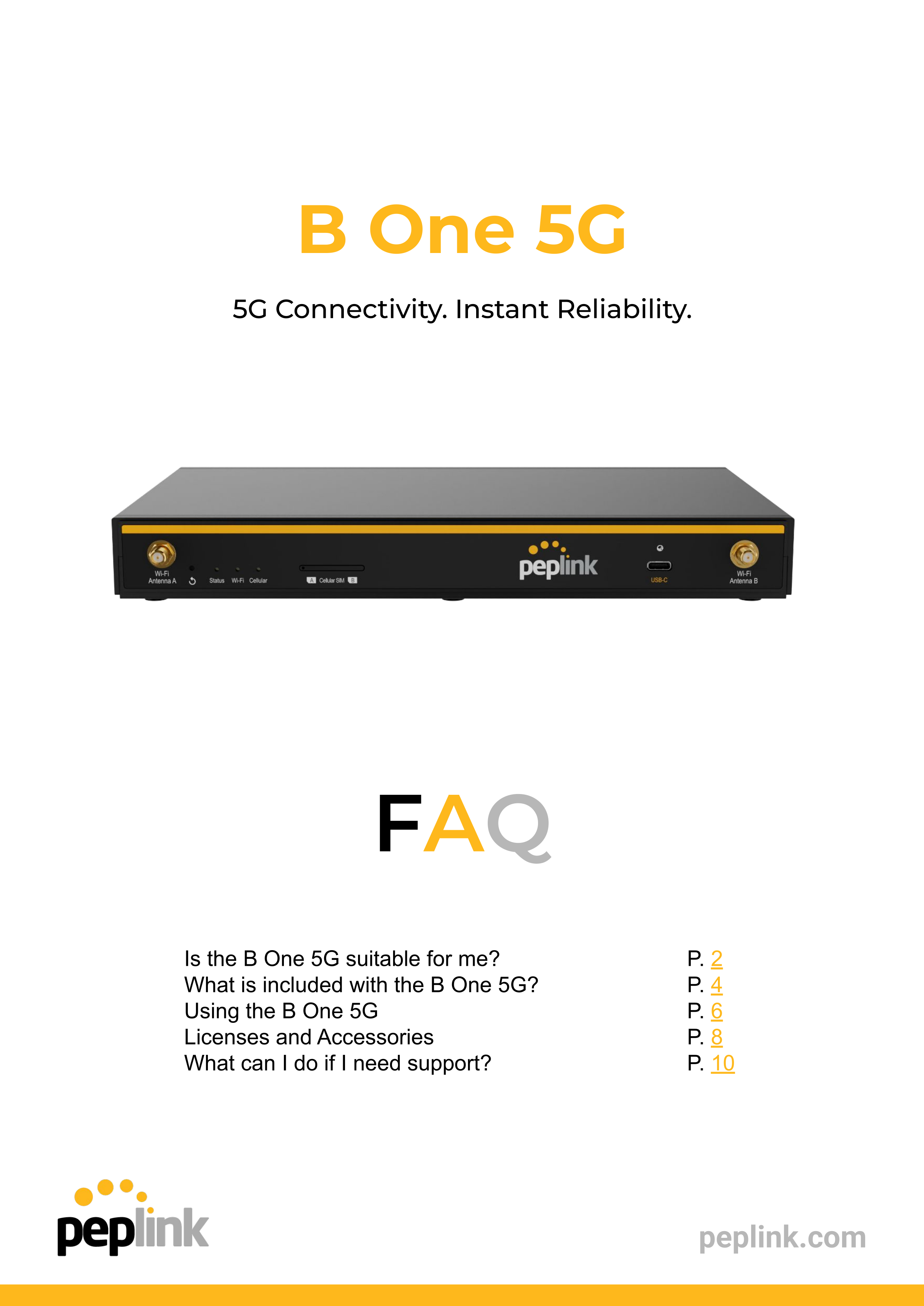 Peplink B One 5g FAQ – SatellitePhoneStore