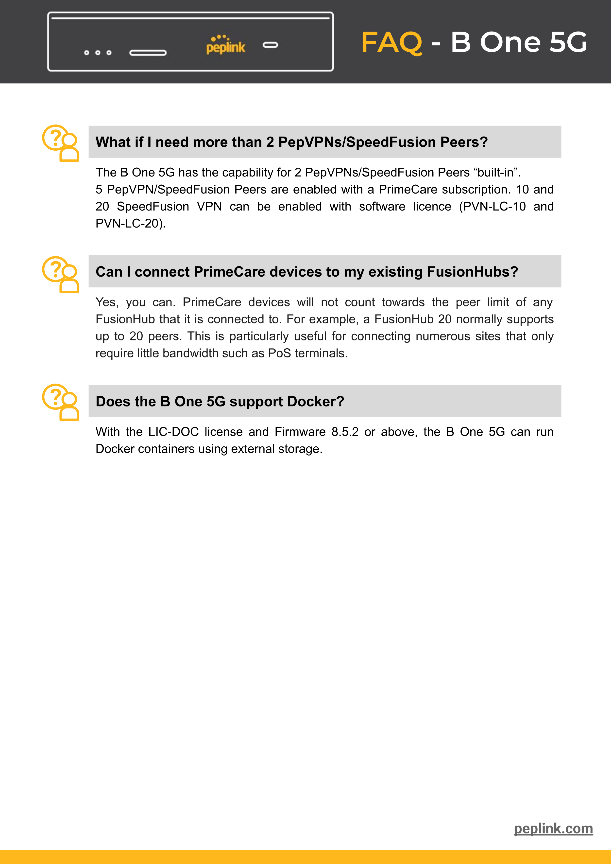 Peplink B One 5g FAQ – SatellitePhoneStore
