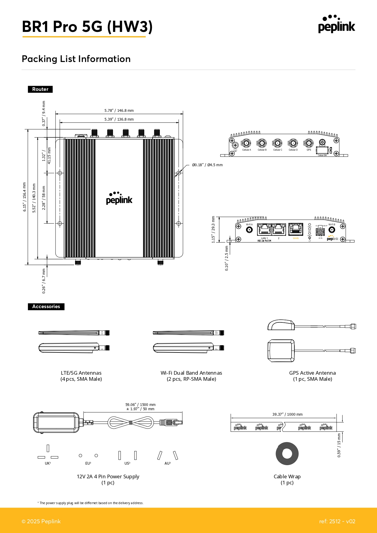 Peplink MAX BR1 Pro 5G Hardware Reference Guide – SatellitePhoneStore